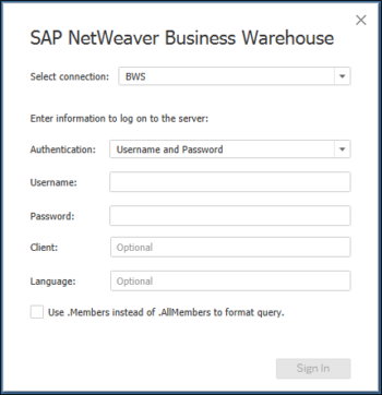 Connection from Tableau to SAP BW | BIG.Cube | Learn More Now